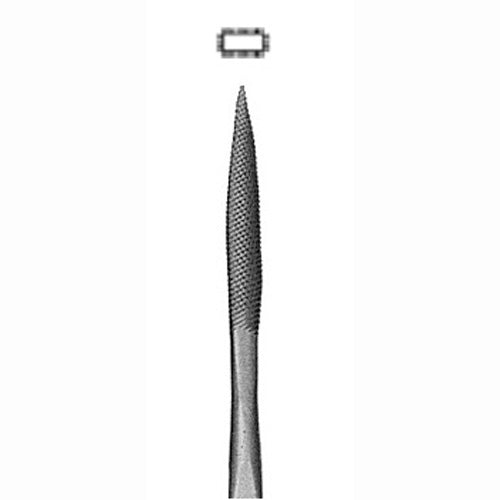 Grobet 7'' Die Sinker Riffler Files - Shape #819– ArtcoTools.com