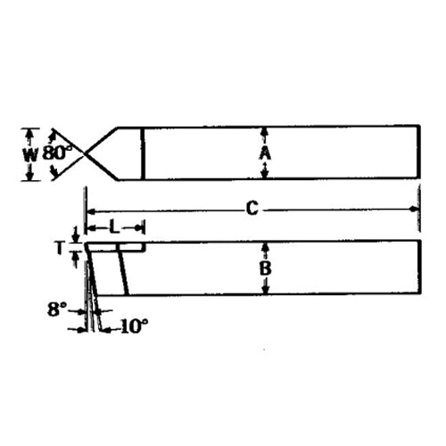 Brazed Lathe Tool Type D - ARTCO - American Rotary Tools Company ...