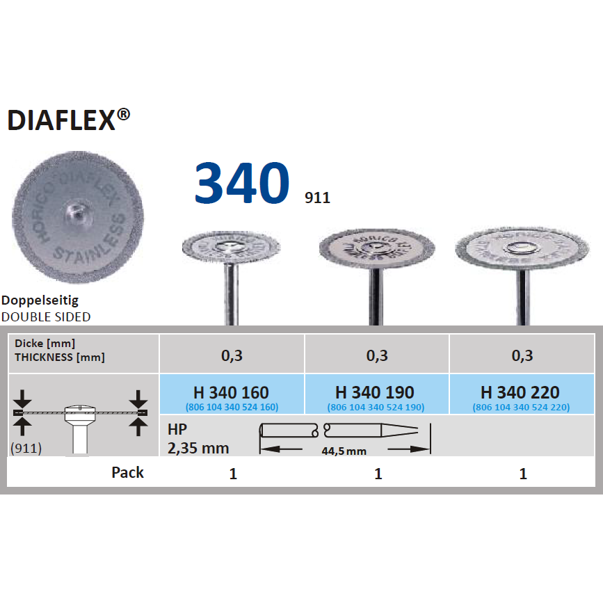 Horico Diamond Disc #340 - ARTCO - American Rotary Tools Company ...