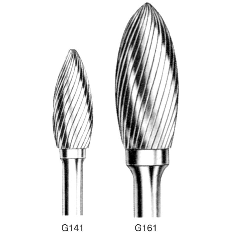 Carbide Bur - Flame Shape on 1/4"dia. Shank - ARTCO - American Rotary ...