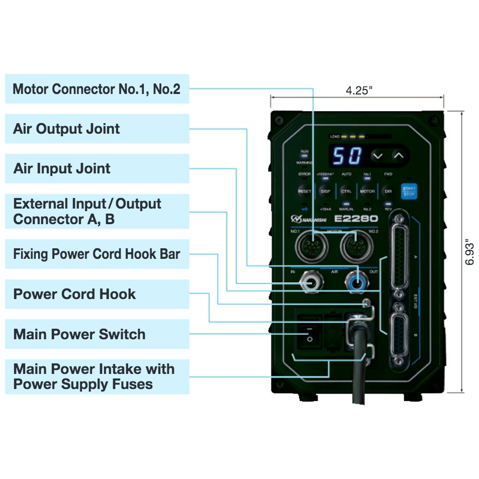 NSK Nakanishi E2530 Series Spindle System - 30,000 rpm– ArtcoTools.com