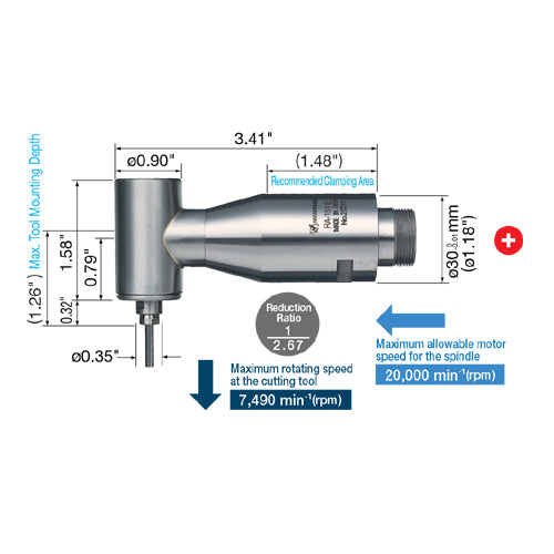 NSK Nakanishi RA-151E Spindle - 90° Angle– ArtcoTools.com